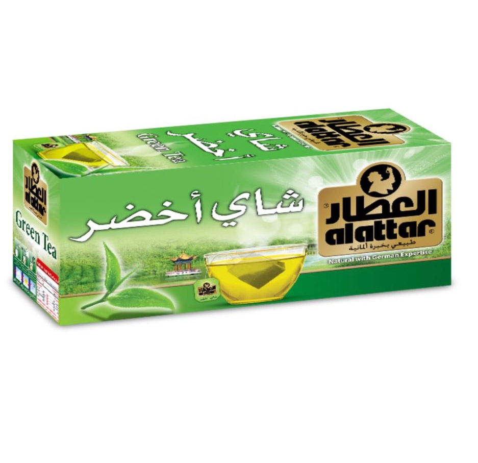 Al Attar Green Tea 20 Bags | العطار شاي أخضر 20 ظرف - Foodstuff Trading ...